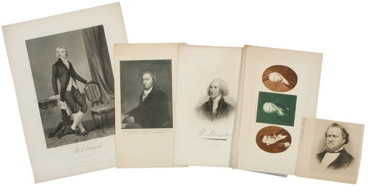 19th C., 5 Portrait Prints of Famous Americans – Tortuga Trading