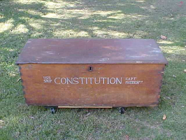 American Sea Chest; USS. SHIP CONSTITUTION, #1905 Nautical Antiques ...