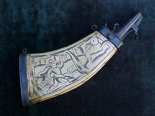 17th Century Wheel-Lock Powder Flask, #1946 – Tortuga Trading