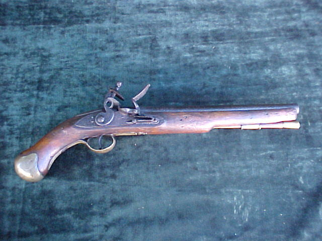 British Military Royal Navy Flintlock Long Sea Service Pistol w/Belt H ...